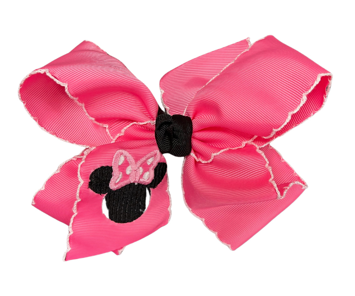 King Pink Minnie Mouse Bow – Pattywhacks Inc